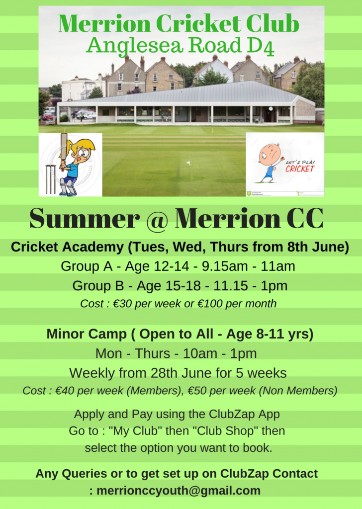 Summer Camps at Merrion – Merrion Cricket Club